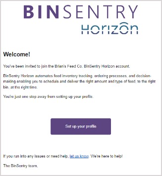 Accepting your BinSentry account invitation and getting logged in